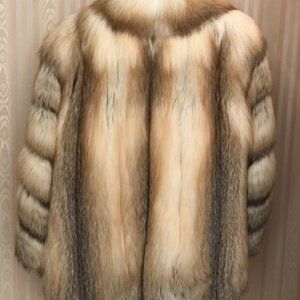 Furs by Etienne | Jackets & Coats | Golden Island Shadow Fox Fur Jacket ...
